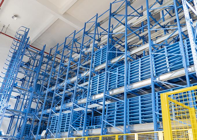 Heavy Duty Automatic Storage Warehouse Hoister Steel Powder Coating Rack