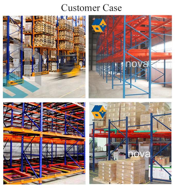 High Capacity Boltless Push Back Pallet Rack