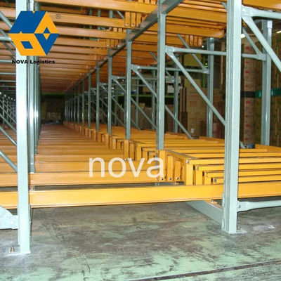 Boltless Push Back Pallet Racking System Up To 4000KG/ Layer
