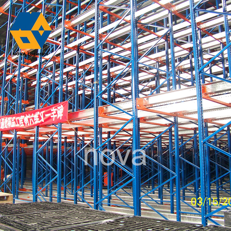 Multilayer Warehouse Storage Rack Shuttle Racking 1000kg Load Capacity