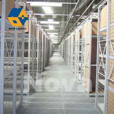Multi Level Storage Mezzanine Steel Racking System Galvanized Flooring ...